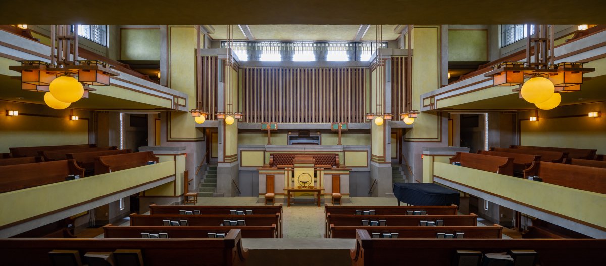 YinjiSpace - Frank Lloyd Wright x 1908 Unity Temple